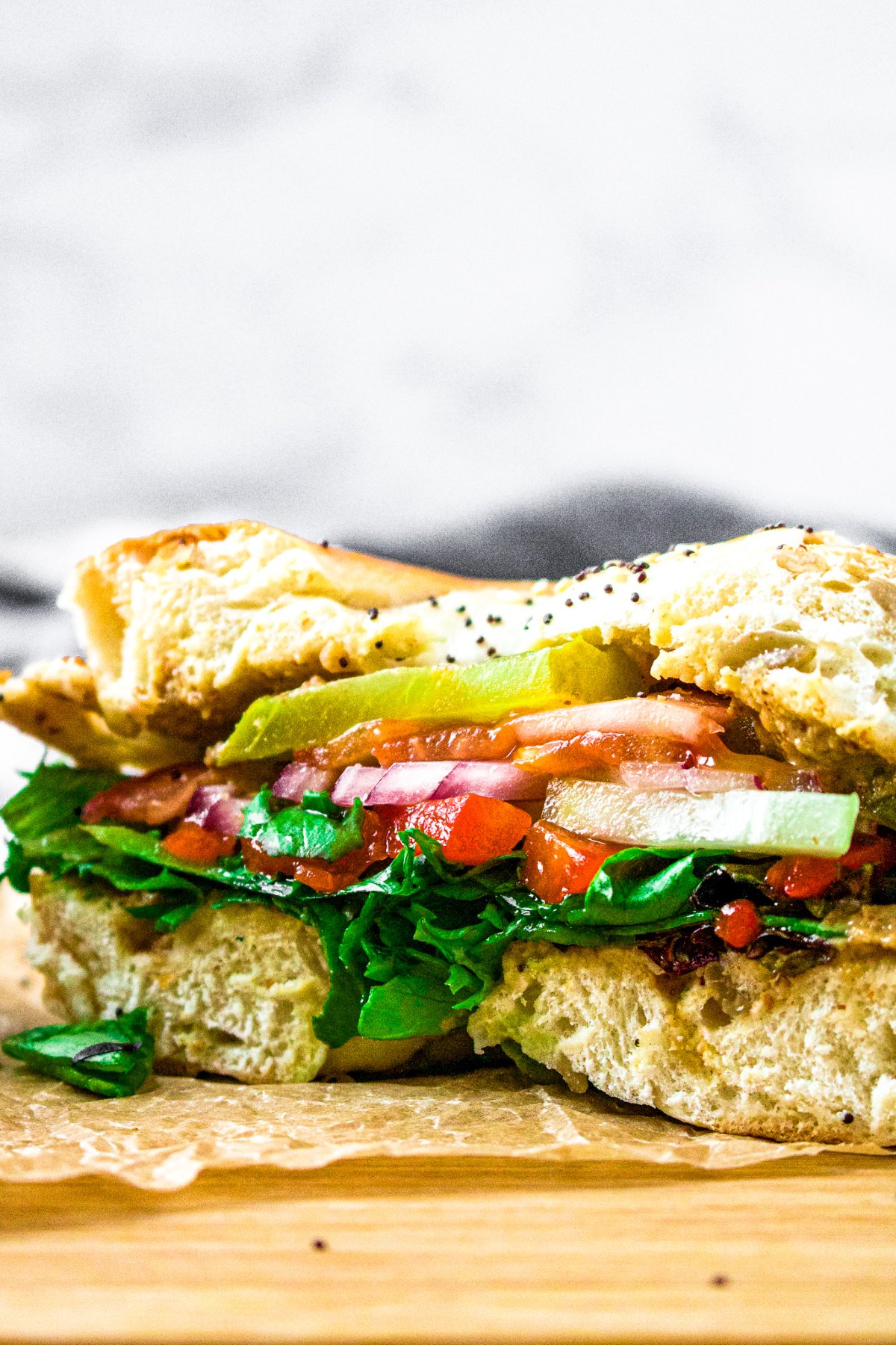 Veggie Bagel Sandwich Recipe 15 minute Vegan Lunch Idea Veggie Bagel Sandwich Recipe 15 minute Vegan Lunch Idea
