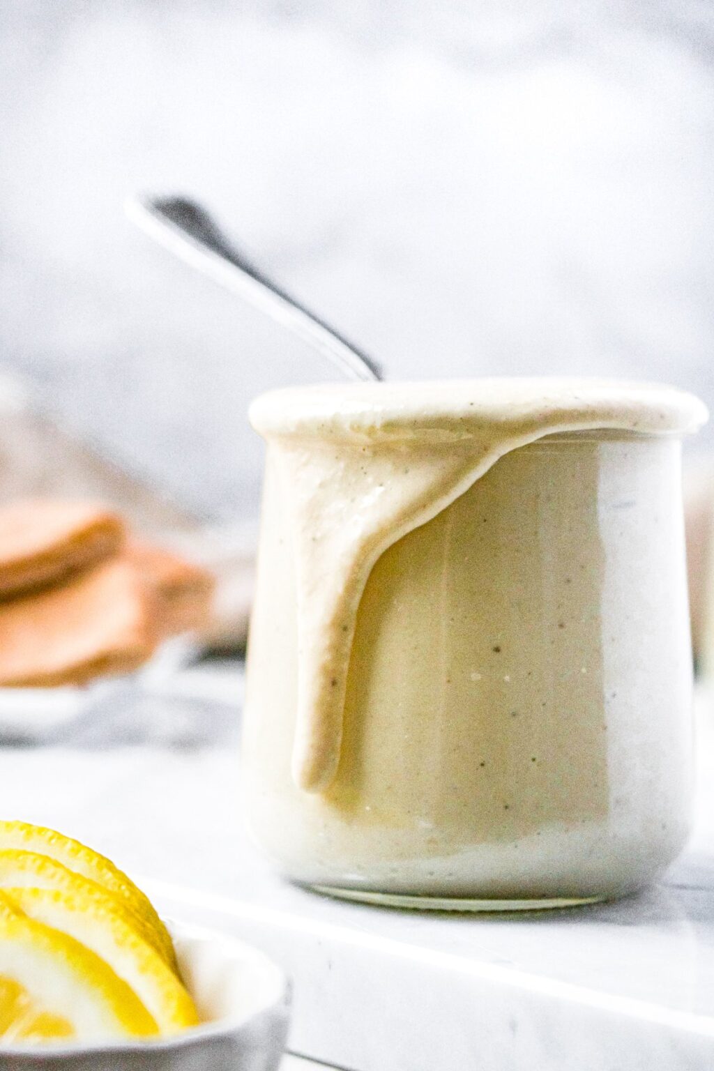 Easy Vegan Tahini Sauce (for falafel, salads, bowls, and dip!)