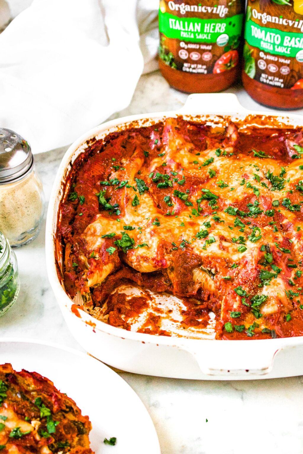 Vegan Stuffed Shells with Tofu Ricotta - easy and delicious!