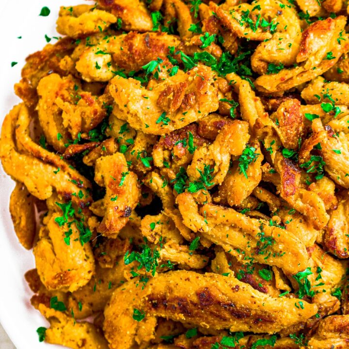 Soy Curl Chicken Pieces - Vegan Recipe, Tastes Like Rotisserie!