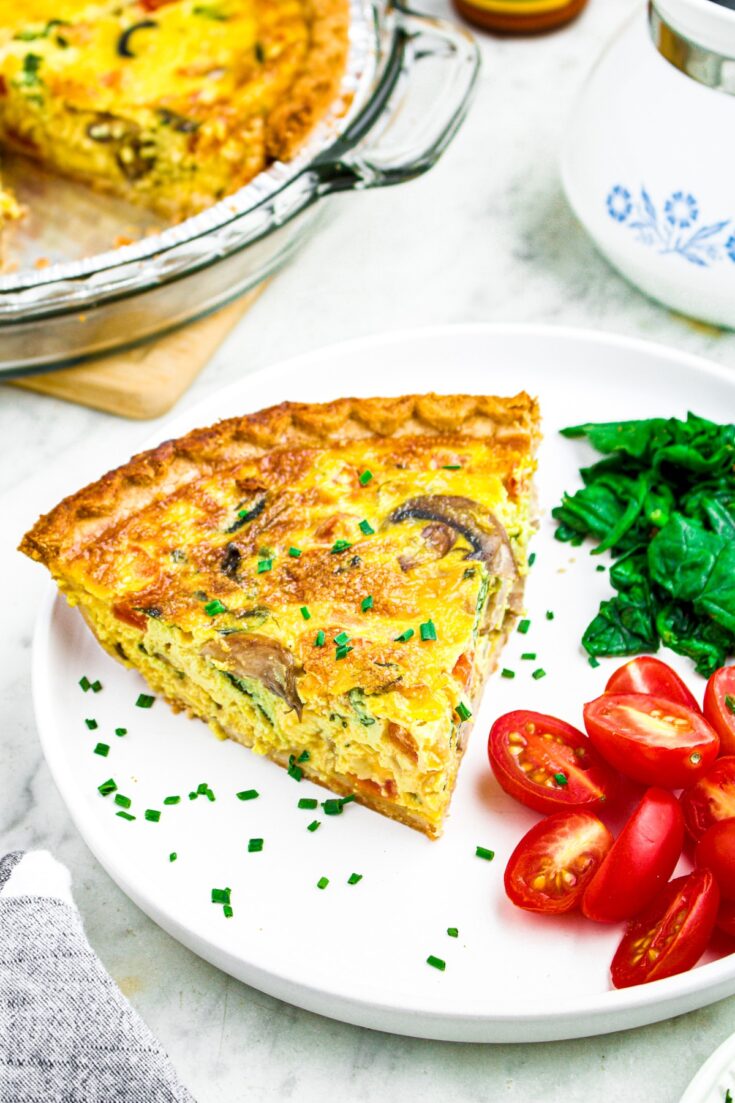 Vegan Eggless Quiche I No Tofu (JUST Egg Quiche)