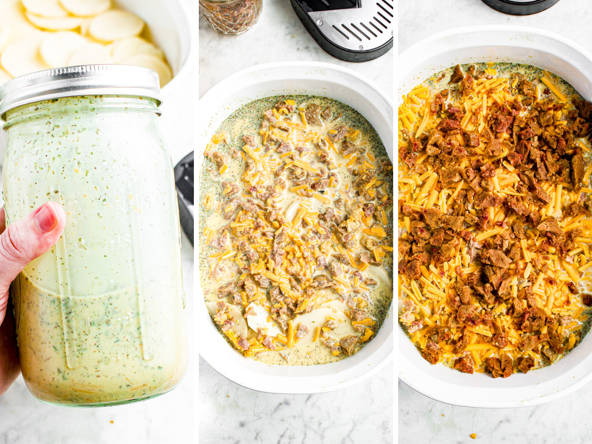 breakfast potato bake process grid - Plant Power Couple
