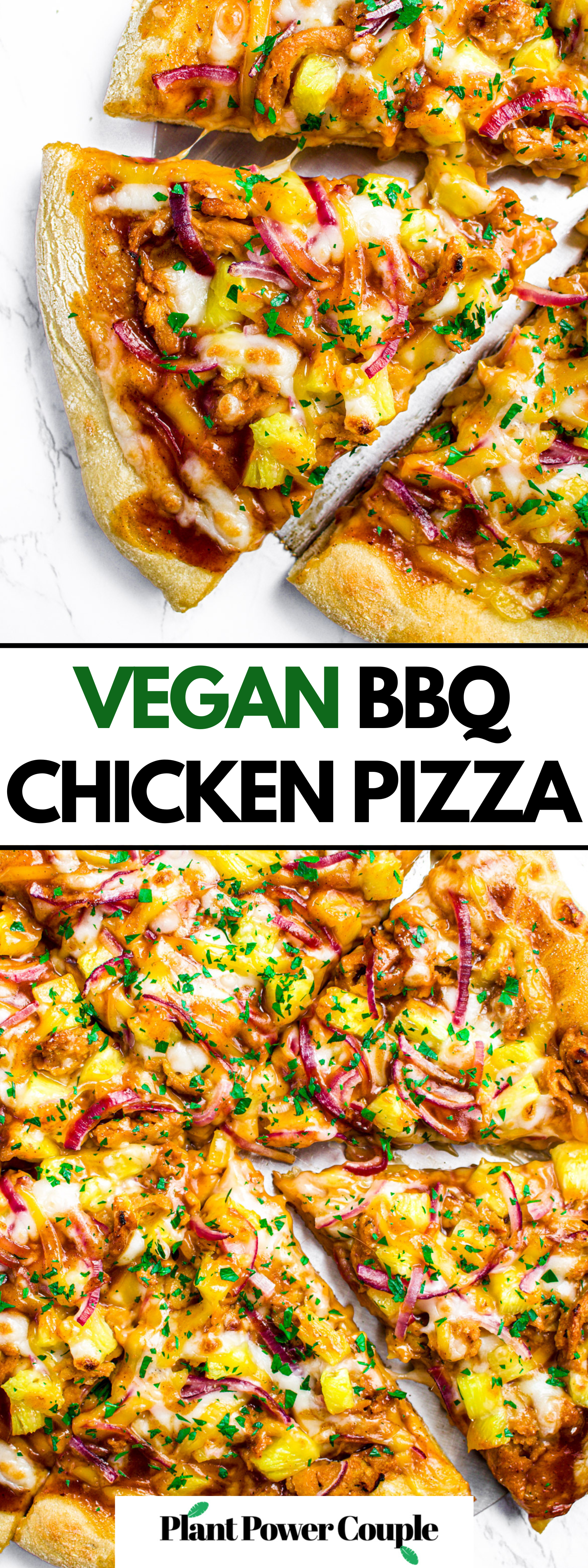 Vegan BBQ Chicken Pizza (with soy curl chicken!)