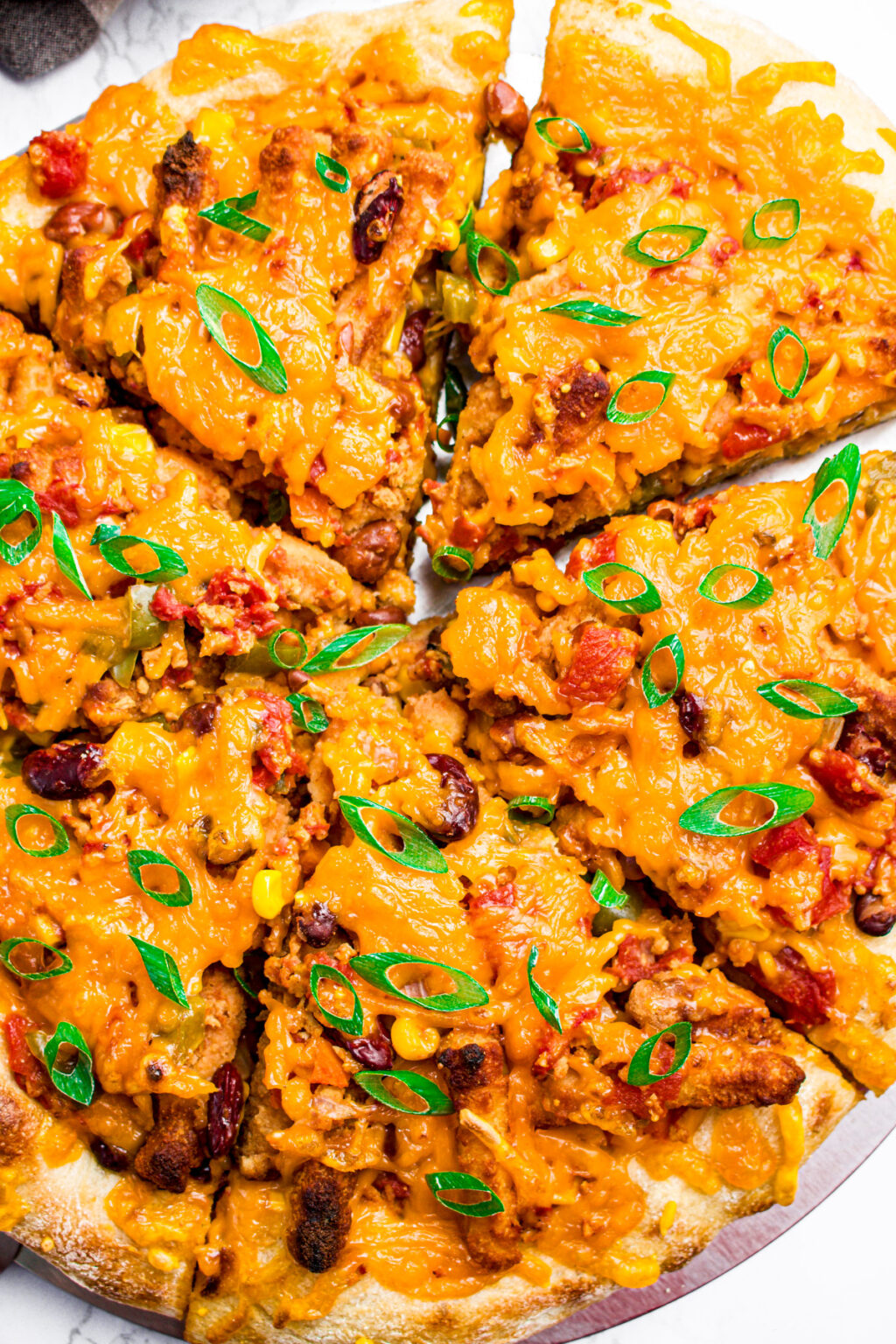Easy Chili Cheese Fry Pizza (vegan)
